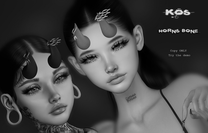 Second Life Marketplace - .KOS. Horns bone - DEMO